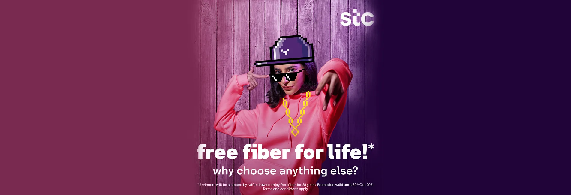 Win Free Fiber for life with stc Bahrain starting at BD 5 per Month